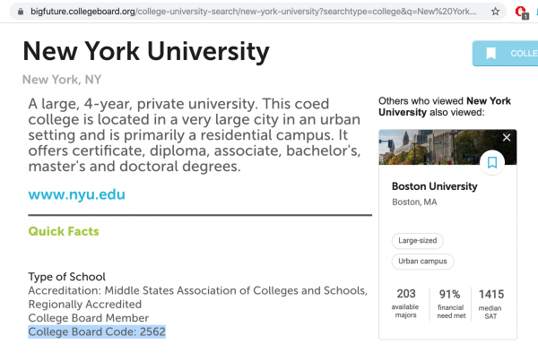 [最新] 美国大学托福学校送分代码 (College School Code) 一览表 | Ivy-Way留學部落格 | 最即時、完整的美國大 ...