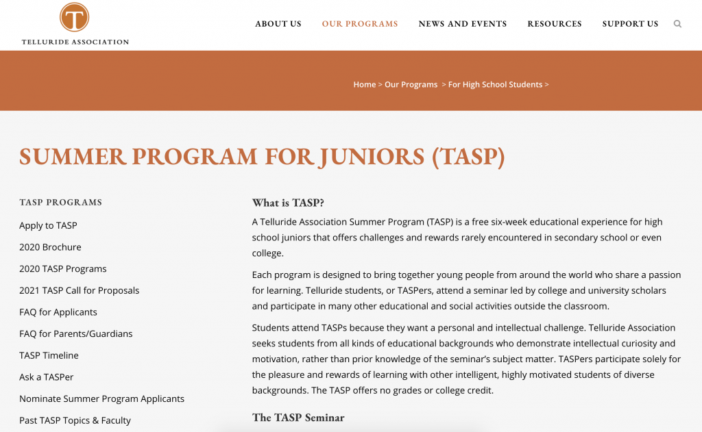 13 Most Prestigious College Summer Programs for High School Students ...