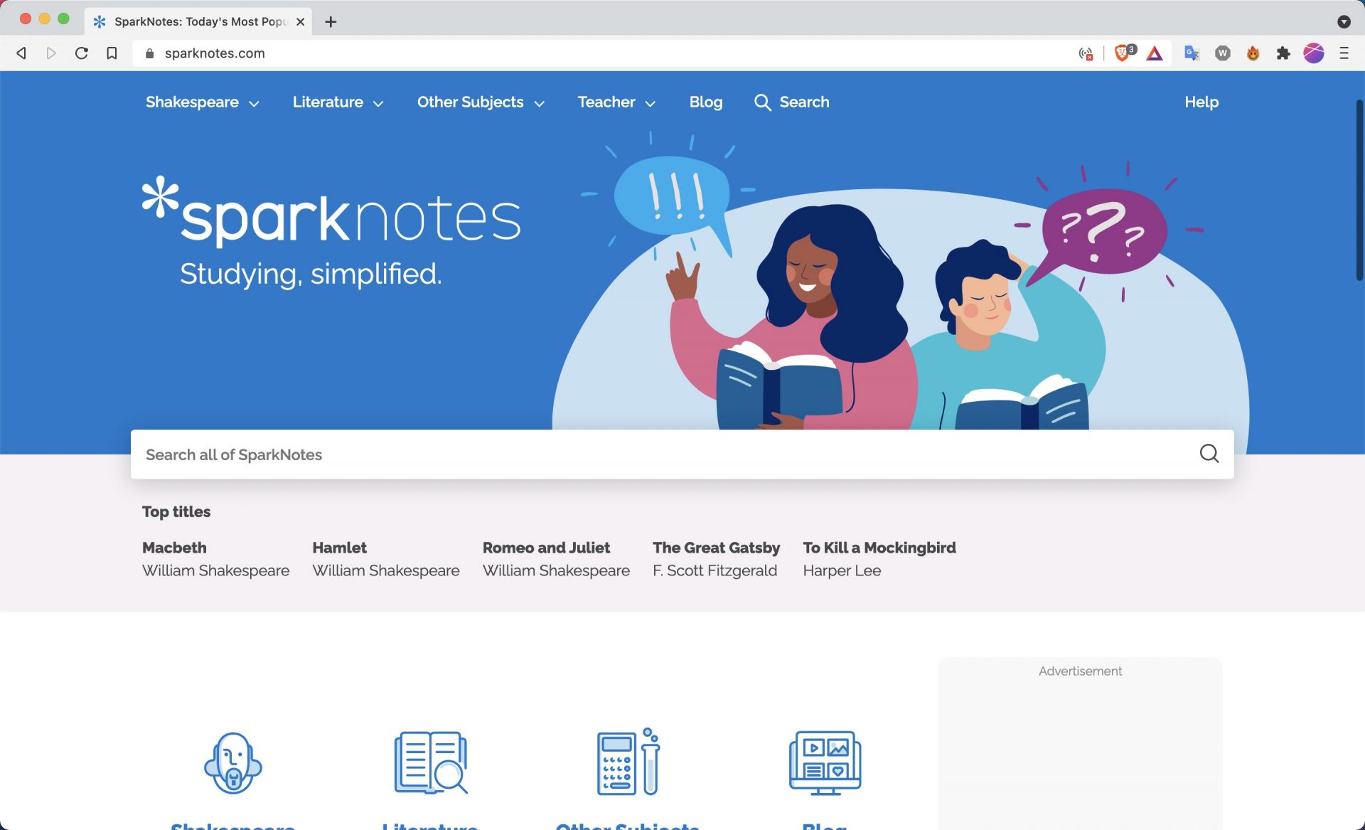 SparkNotes, LitCharts, CliffsNotes, 這3個小說筆記網站幫你稱霸高中英文文學課！ | Ivy-Way留學部落 ...