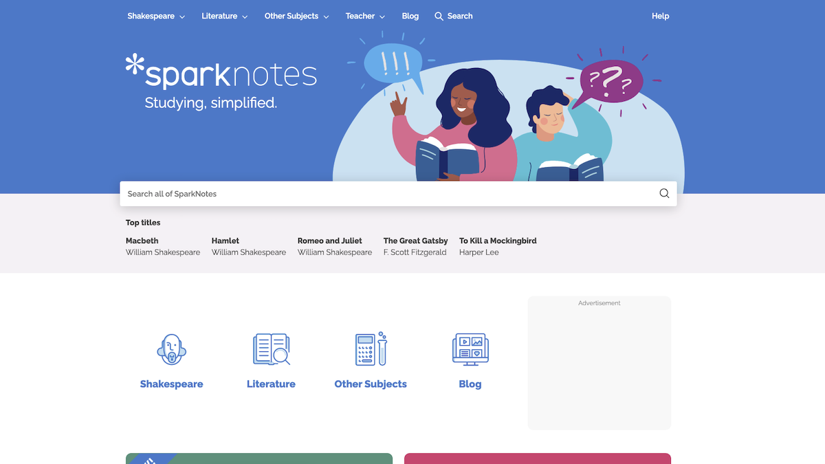 SparkNotes, LitCharts, CliffsNotes, 這3個小說筆記網站幫你稱霸高中英文文學課！ - Ivy-Way留學部落 ...