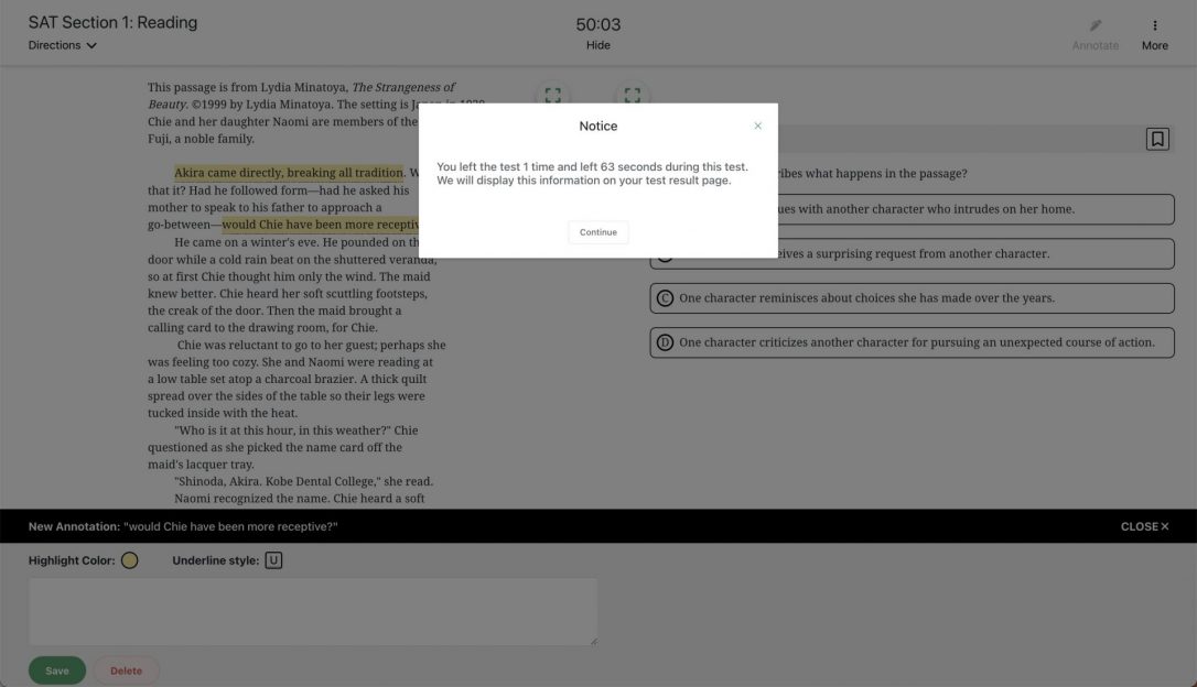 【獨家首創】免費 Digital SAT 模考網站，新制 SAT 機考介面搶先曝光，New SAT 做練習不求人！ | Ivy-Way留學部落 ...