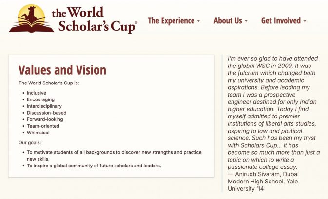 全方位解析學術競賽 World Scholar Cup (WSC)，透過國高中生的學術奧林匹克，為美國名校之路加滿分！ | Ivy-Way留學 ...